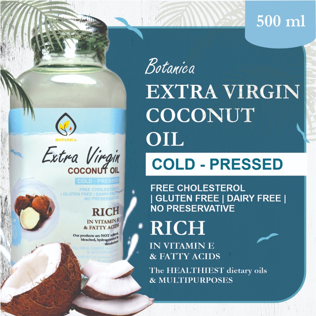 Jual Botanica EVCO Extra Virgin Coconut Oil 500 mL VCO Food Grade Cold ...