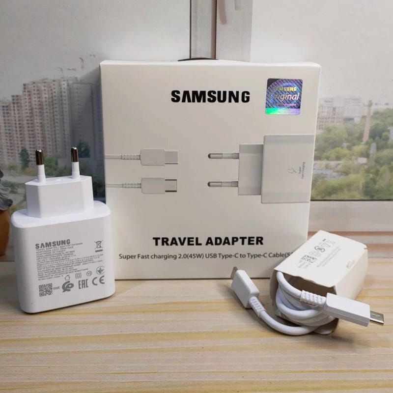 Jual Charger Samsung Tipe C To Tipe C Original Fast Charging 25 Watt/45 ...