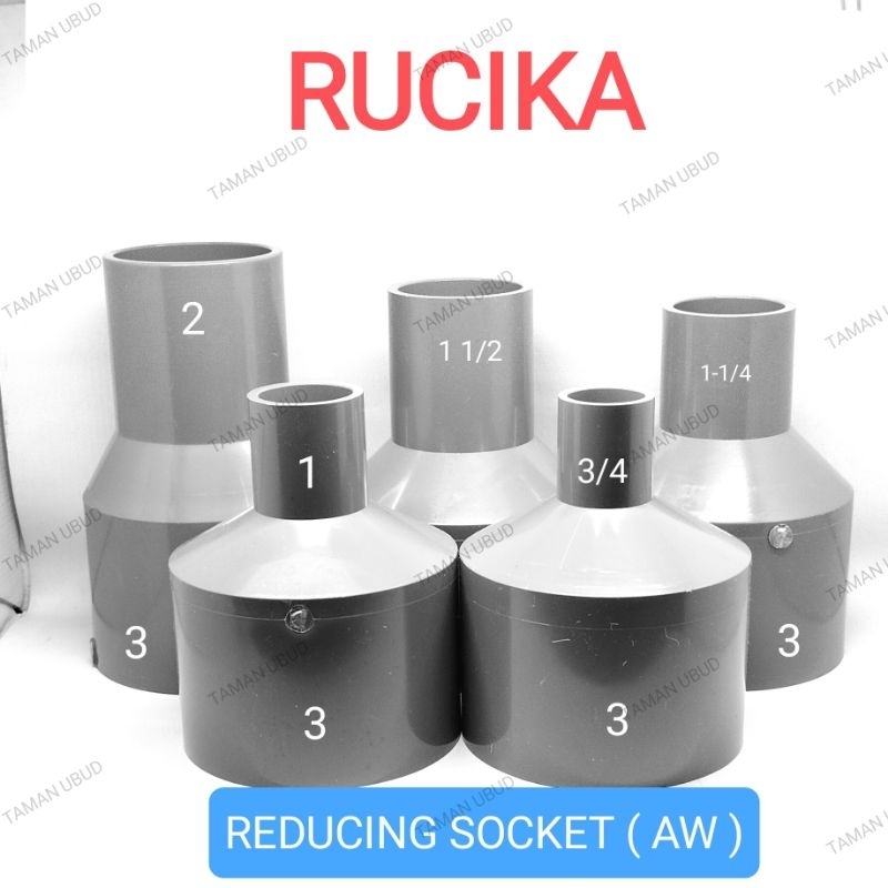 Jual RUCIKA 3 X 3/4" AW REDUCING SOCKET 3 X 1" AW PLOK SOCK 3 X 1.1/4 ...