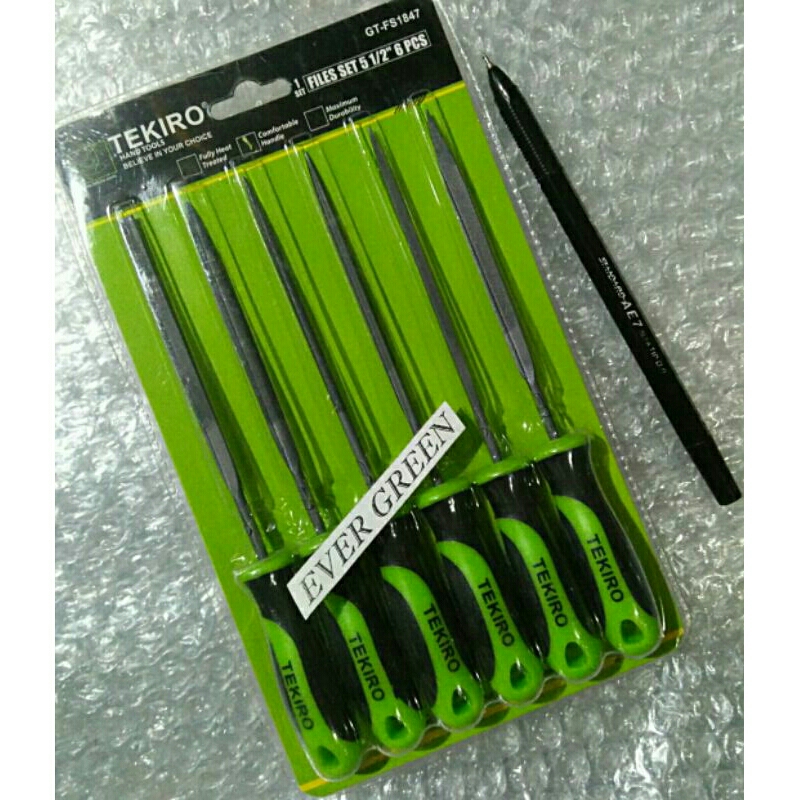 Jual Kikir Emas - Kikir Besi Kecil TEKIRO set 6 pcs / Serbaguna Plat ...