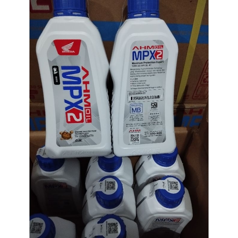 Jual oli mpx 2 matic 800 mil 10W-30 api sl jaso mb isi 24 botol dus (IDE) | Shopee Indonesia