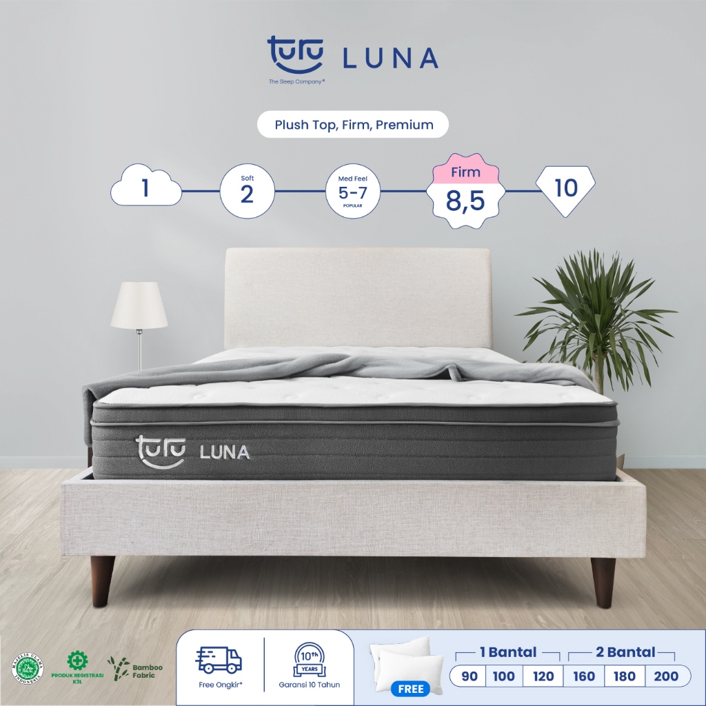 Jual Kasur Busa Premium TURU LUNA Plush Top Natural Latex ukuran ...