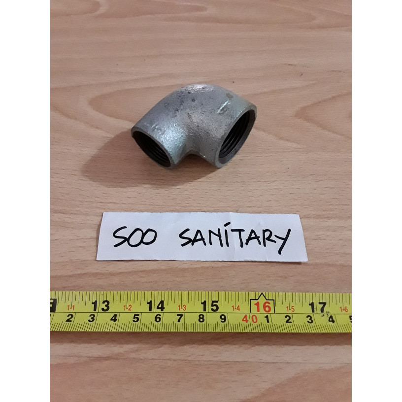 Jual Verlop Knie 1 x 3/4" Inch Besi Galvanis - Keni Besi Elbow Drat ...