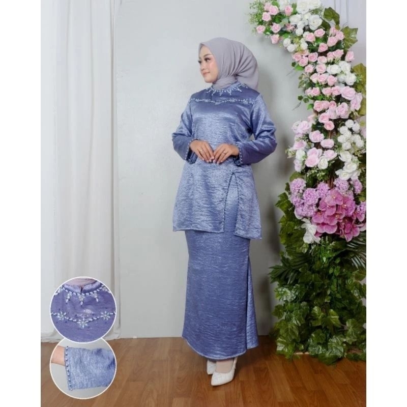 Jual SETELAN KEBAYA KURUNG MELAYU//KEBAYA TAFFETA PAYET MEWAH//KEBAYA KURUNG/KEBAYA TAFFETA ...