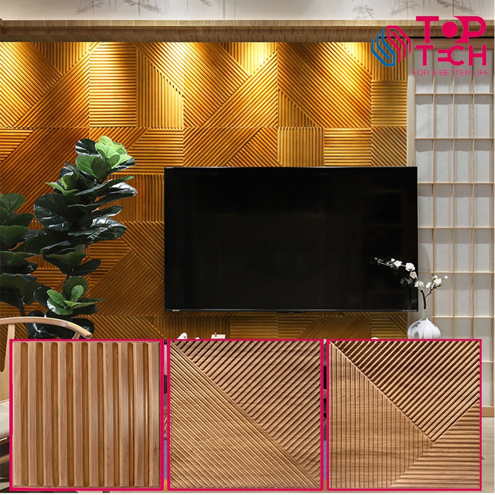 Jual Toptech - Wall Panel 3D PVC Wallpanel Kayu Wallpaper Dinding ...