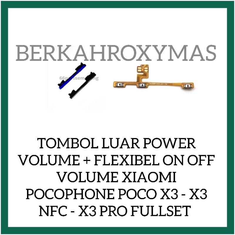 Jual Flexibel Flexible Power On Off Volume + Tombol Luar Power Volume Fullset Xiaomi Pocophone ...