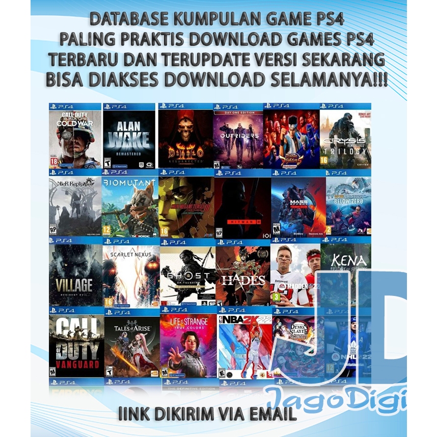 Jual DATABASE LINK DOWNLOAD - GAME PS4 PKG HEN PRAKTIS SELAMANYA | Shopee Indonesia