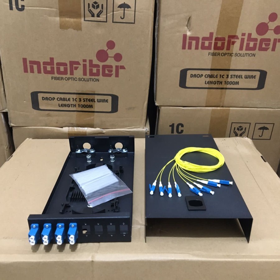 Jual Roset besi 8 core LC komplit / mini OTB besi/ roset fiber optic ...