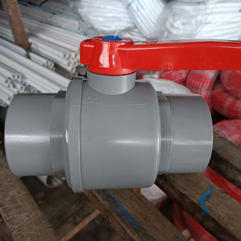 Jual Ball Valve KDJ 3" inch dim PVC / Stop Kran / Ballvalve | Shopee Indonesia