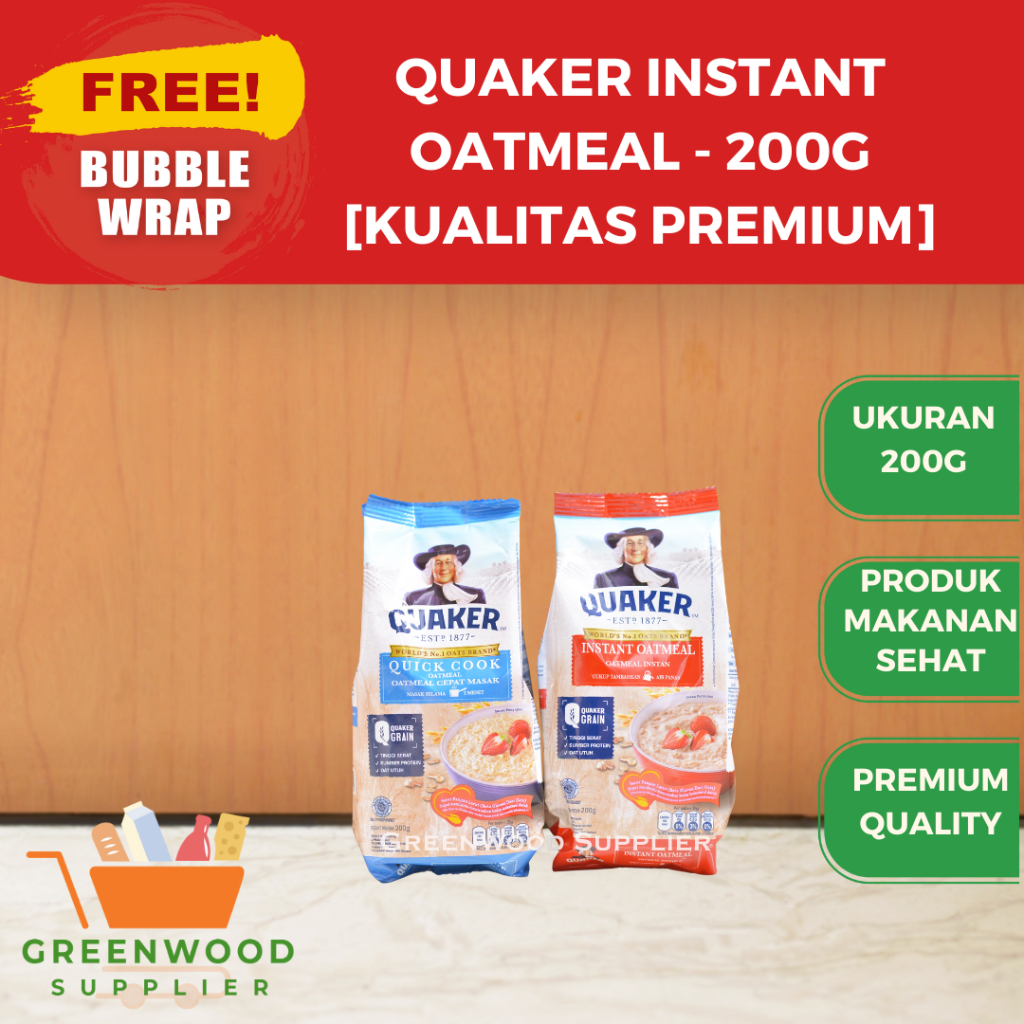 Jual [MERAH] Quaker Instant Oatmeal 200 Gram | Shopee Indonesia