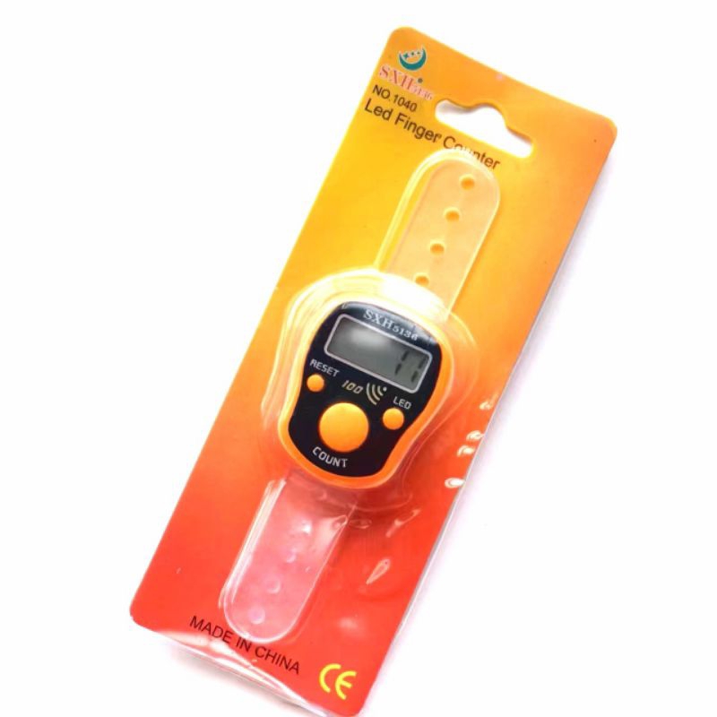 Jual (SXH)TASBIH DIGITAL LED ALARM BUNYI TIAP ANGKA 100 ADA LAMPU LED ...