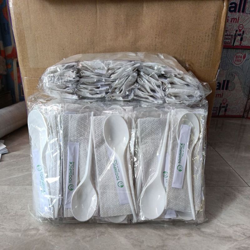 Jual Sendok set catering nasi kotak 50 set | Shopee Indonesia