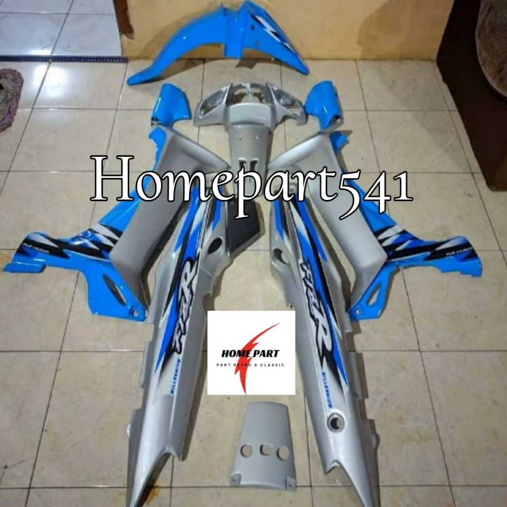 Jual FULL SET BODY HALUS YAMAHA FIZR FIZ R MILLENIUM SET STRIPING BIRU ...