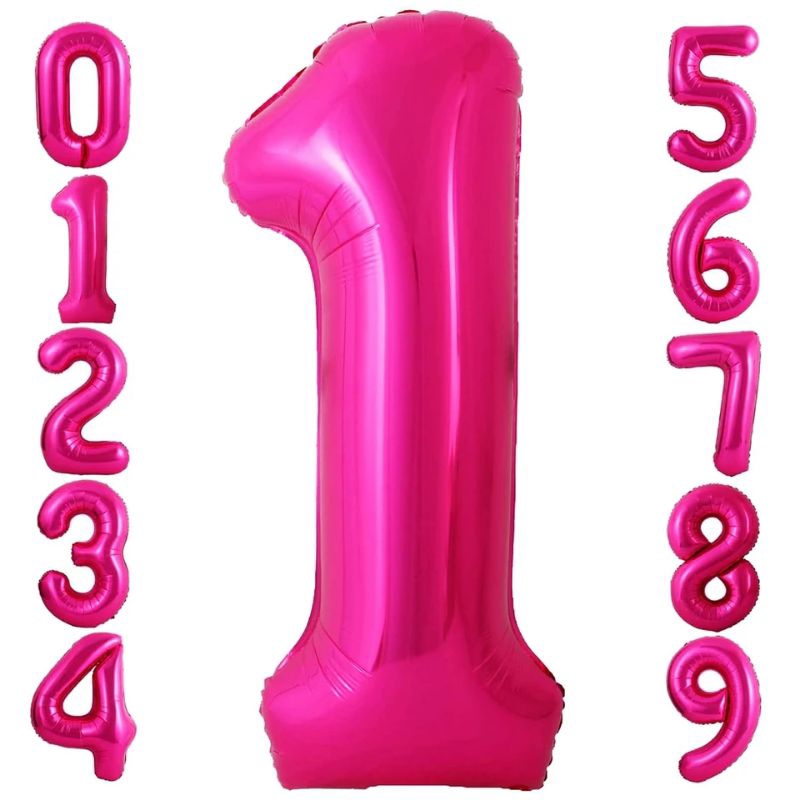 Jual Balon Angka Jumbo Pink Tua | Shopee Indonesia