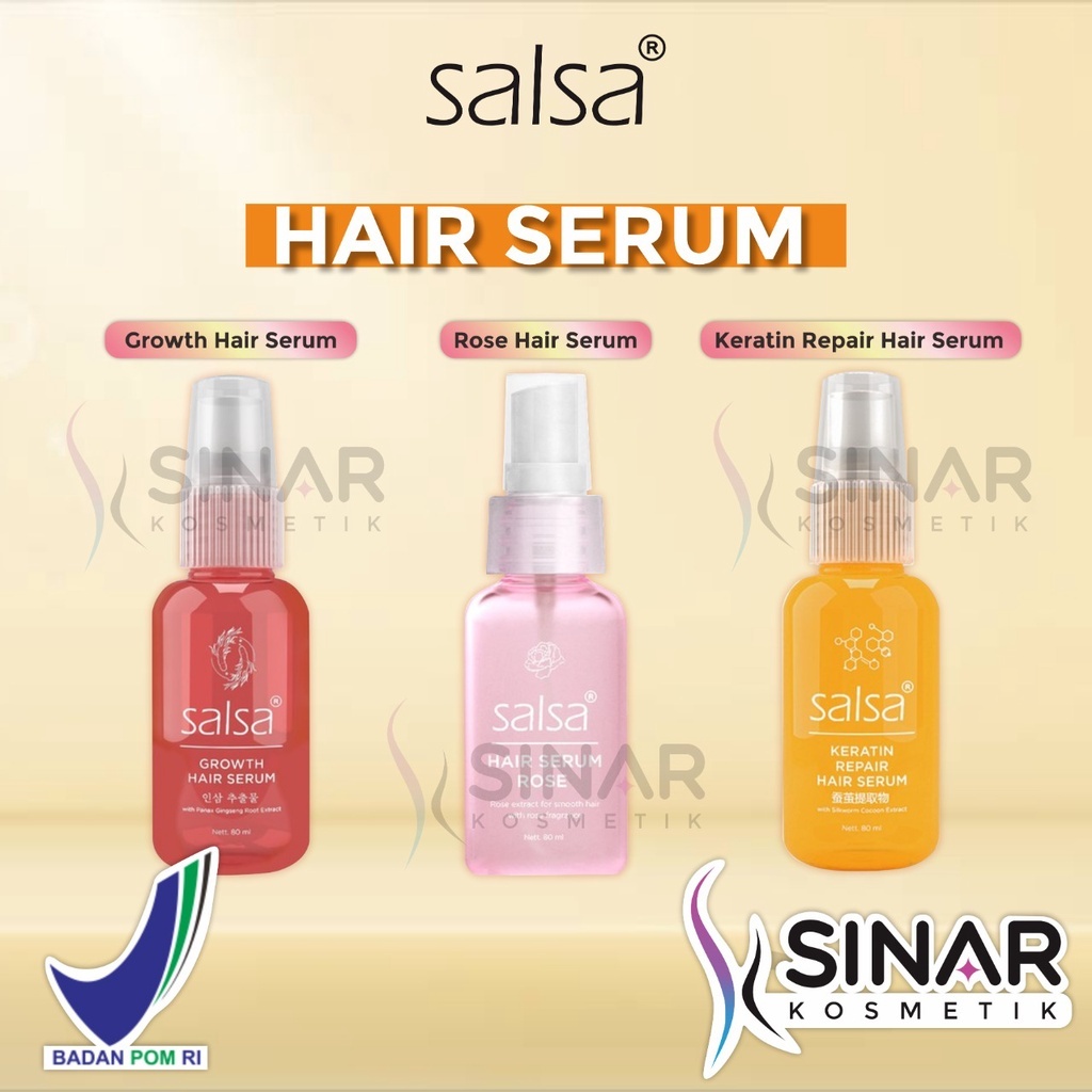 Jual Salsa Hair Serum Rose | Keratin Repair | Growth - Spray 80 ml ...