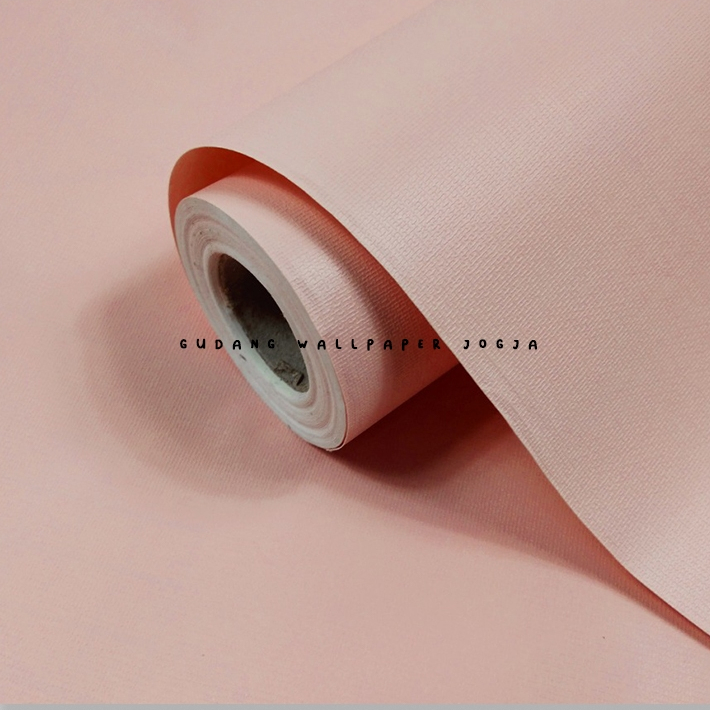 Jual Wallpaper Sticker Dinding Wall Stiker Polos Motif Pastel Peach ...