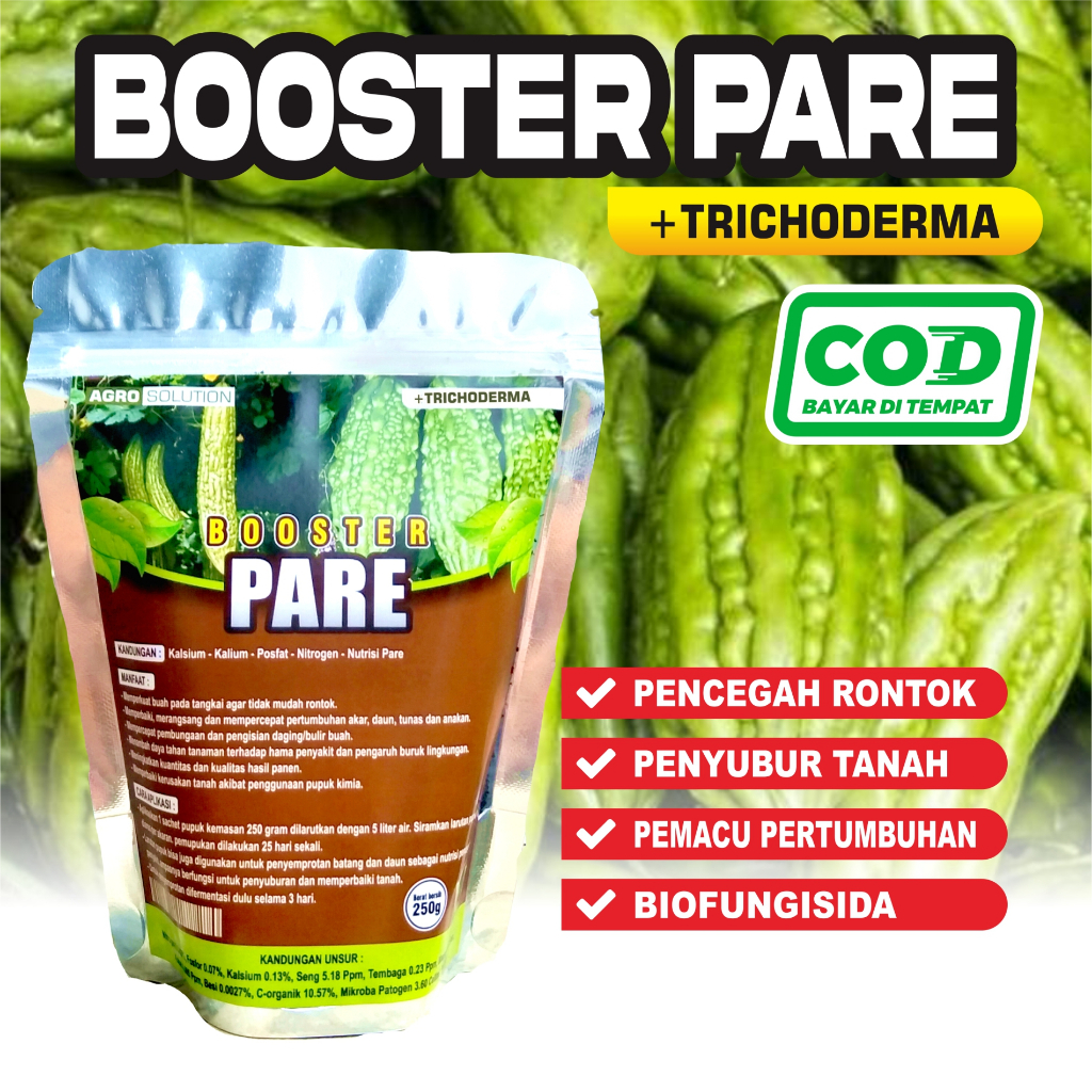 Jual Pupuk Booster Pare 250gr pupuk trichoderma organik pelebat tanaman pupuk organik pencegah ...
