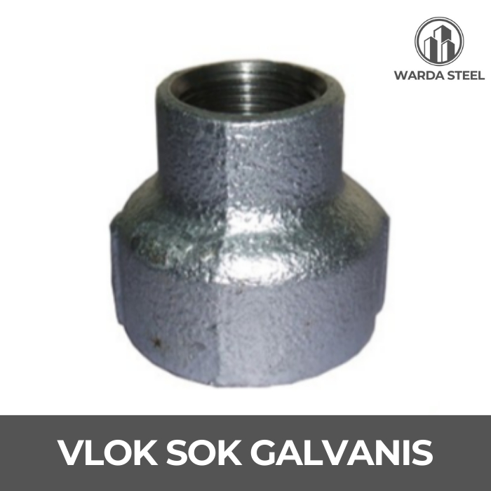 Jual V Sock Besi Galvanis 4" x 3" - Reducer Vlok Sok Socket Drat 4 x 3 ...