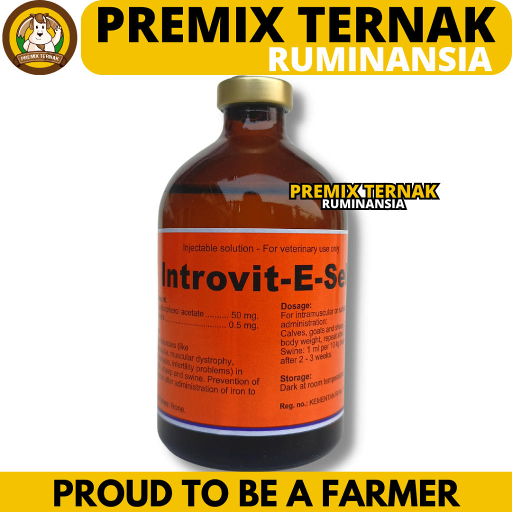 Jual INTROVIT E SELEN 100 ML - Vitamin E Selenium Hewan Meningkatkan ...