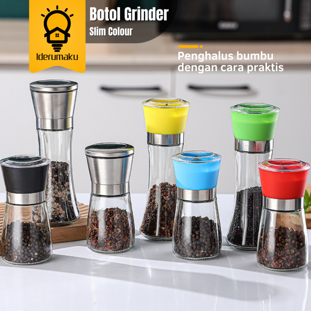 Jual Botol Grinder Lada Merica Slim Colour Penggiling Bumbu Pepper ...