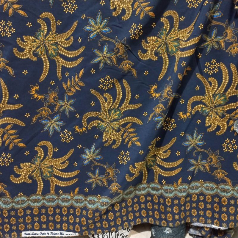 Jual MURAH!!! kain batik meteran bsy by kedaton mas tebal halus biru ...
