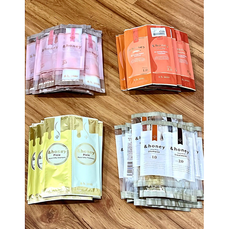 Jual [READY STOCK HANDCARRY JAPAN] & Honey Shampoo + Treatment Sachets ...