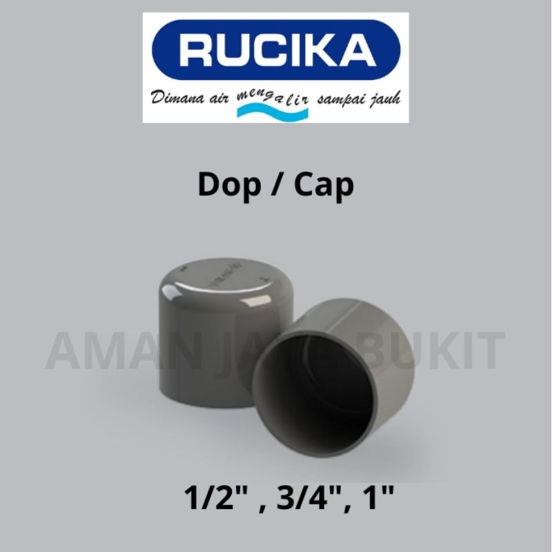 Jual Dop / Cap Polos (AW) Rucika 1/2, 3/4, 1, Plug Tutup Lubang Pipa ...