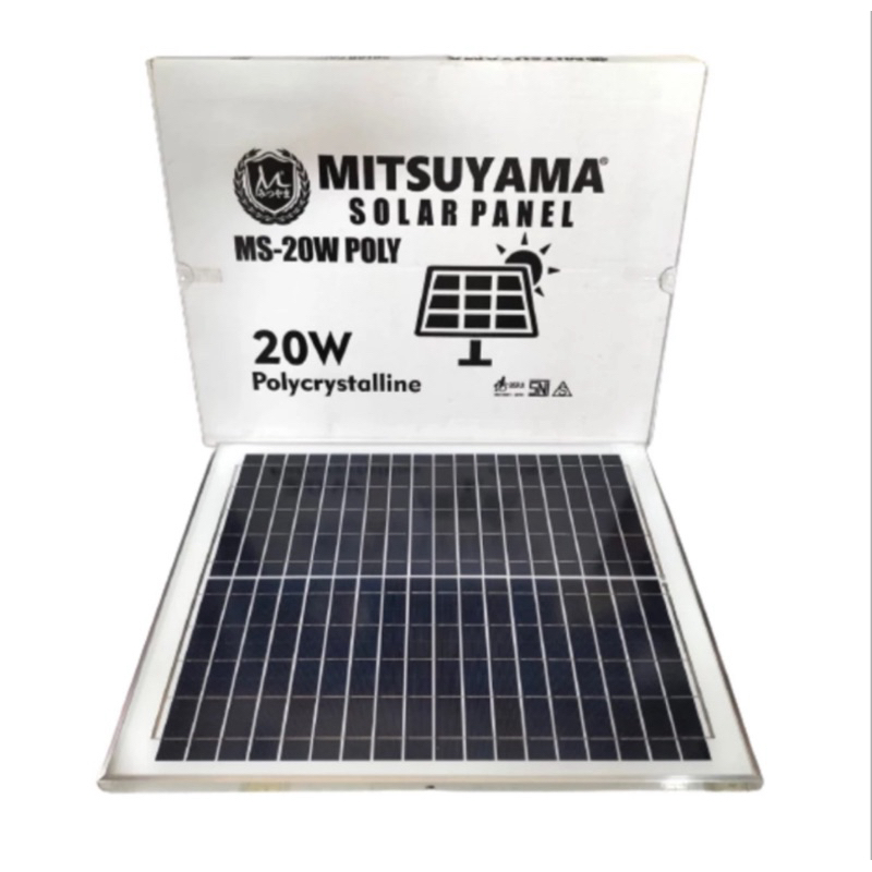Jual Solar Panel Cell Papan Surya 20wp Poly Crystalline Mitsuyama | Shopee Indonesia