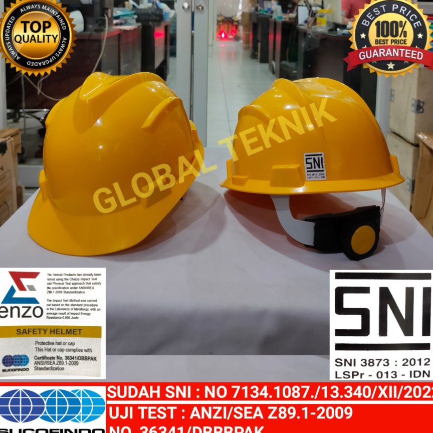 Jual ART P23E Helm Safety FASTRACK Kuning Helm Proyek Helm Proyek Fast ...