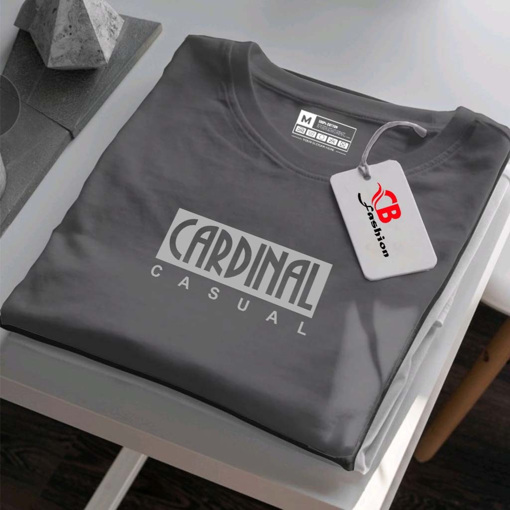 Jual COD !!! Baju Kaos Distro Cardinal Casual Blok Logo Text Silver ...