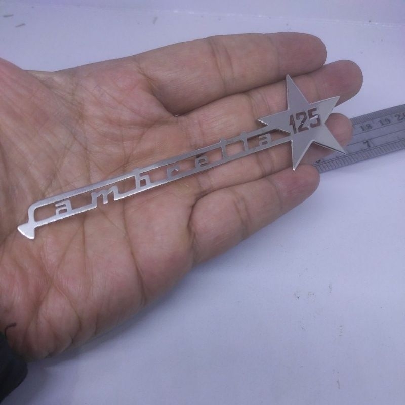 Jual Lambretta Badge Emblem Sticker Metal Starstrem 125 Smallframe Ulma ...