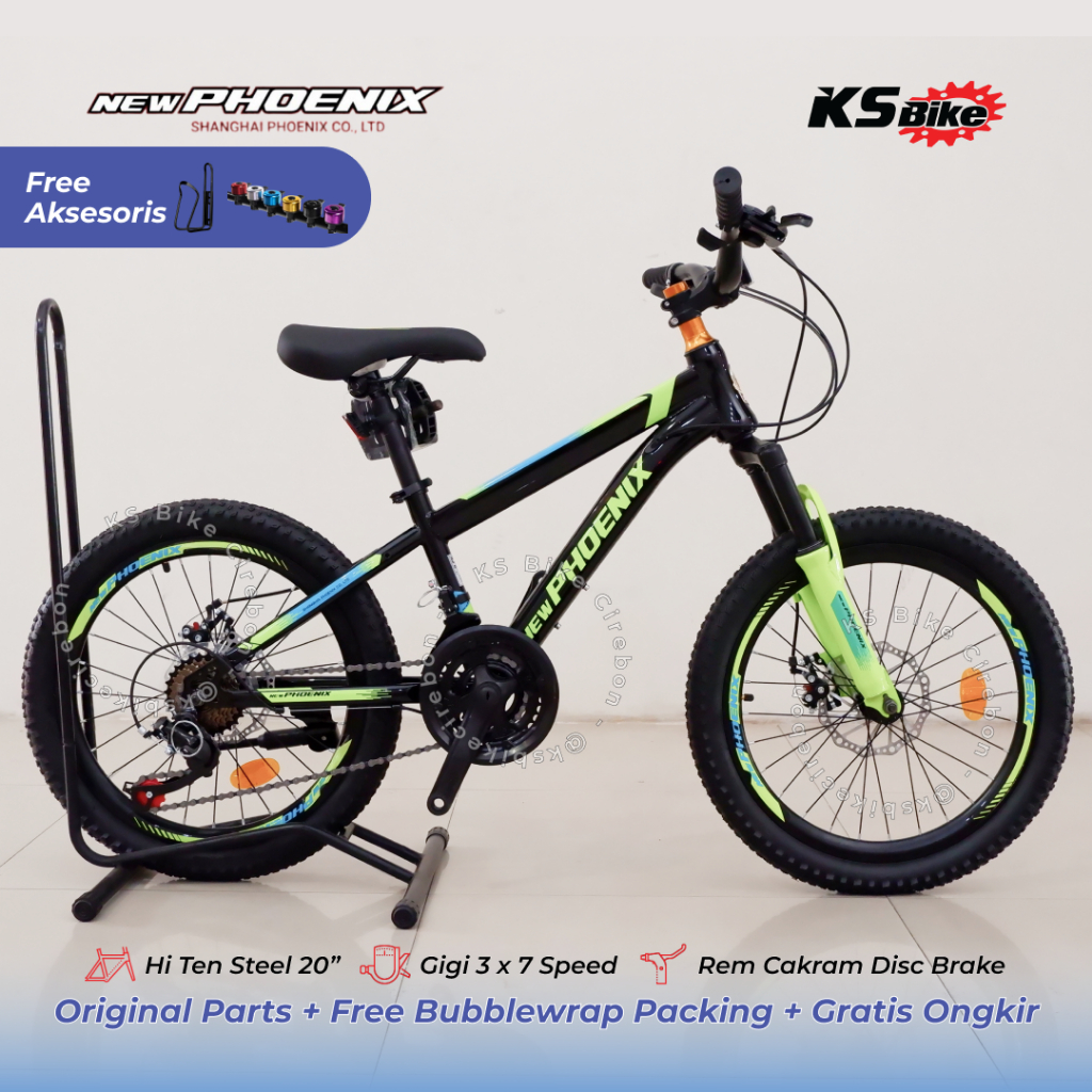 Jual New Phoenix 2706 20 Inch Gigi 7 Speed Rem Cakram Frame Hi Ten ...