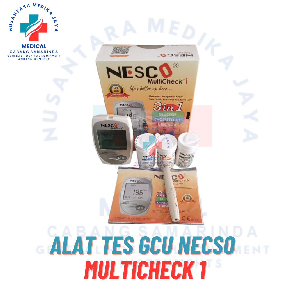 Jual Nesco Multicheck 3In1 GCU/Alat Cek Gula Darah, Kolesterol & Asam Urat | Shopee Indonesia