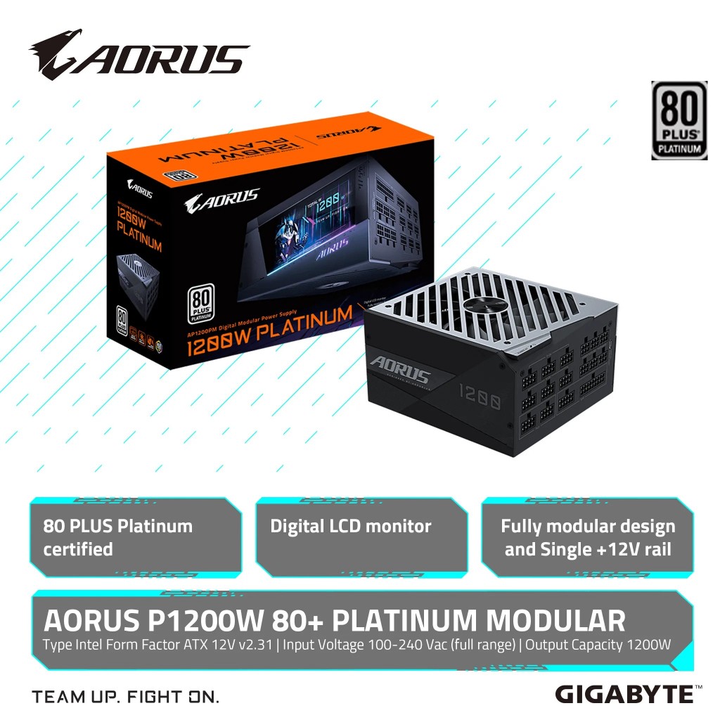 Jual Gigabyte AORUS P1200W 80+ PLATINUM MODULAR PSU | Shopee Indonesia