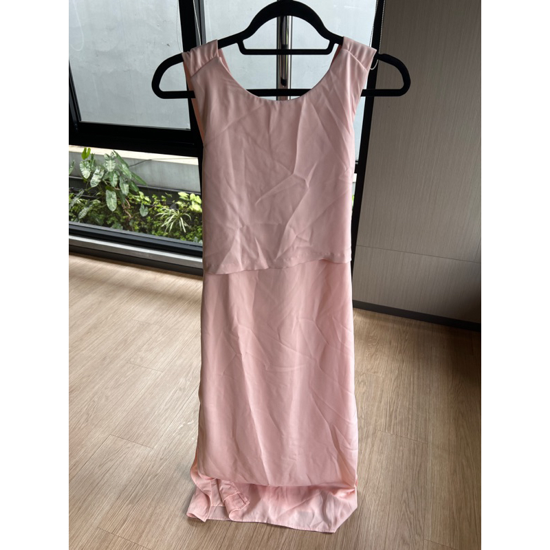 Jual Preloved Love Bonito Peach Sleeveless Dress | Shopee Indonesia