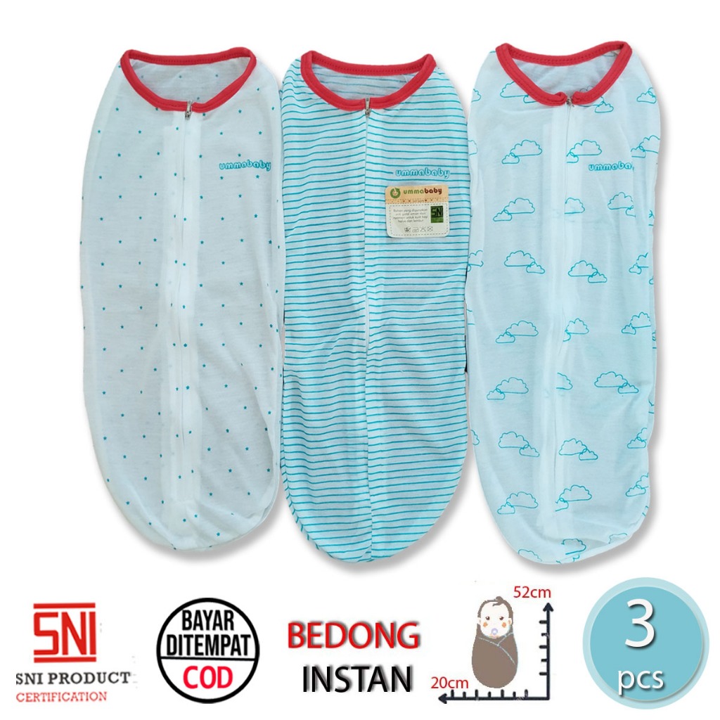 Jual 3in1 Bedong Instan Bayi Swaddle Baby Newborn Perlengkapan bayi ...