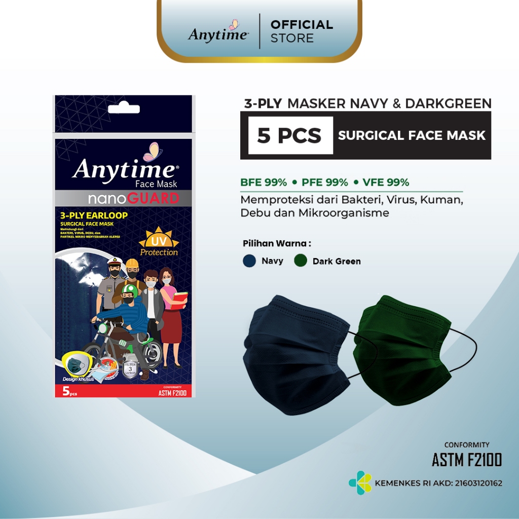 Jual Masker Keren Viral Terbaru Artis Korea Kpop 50pc (Navy dan Dark ...