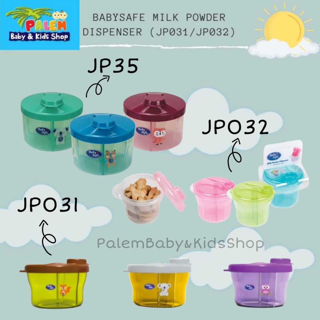 Jual Baby Safe Milk Powder Container Tempat Susu Bubuk Bayi Sekat JP031 dan JP032 | Shopee Indonesia