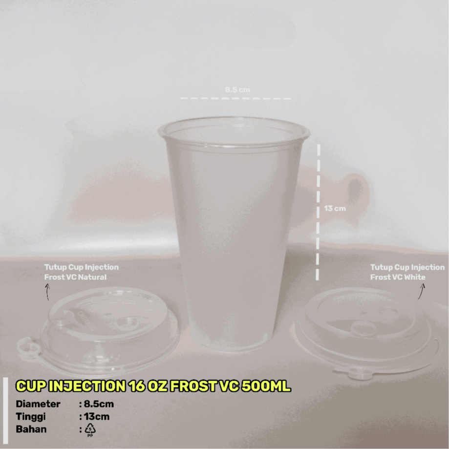Jual CUP INJECTION 16 OZ FROST VC 500ML - 1 SLOP ( 20PCS ) | Shopee ...