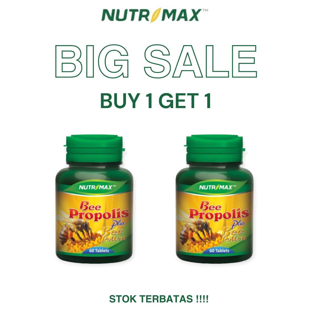 Jual NUTRIMAX BEE PROPOLIS PLUS BEE POLLEN 60'S SUPLEMEN KESEHATAN ...