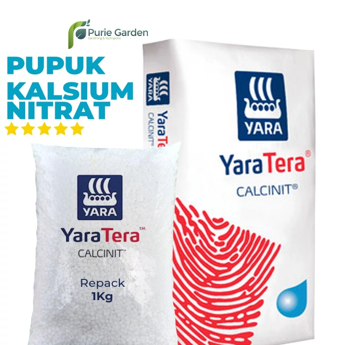 Jual Pupuk Kalsium Nitrat Yara Tera Calcinit Sayuran Buah Bunga Repack ...