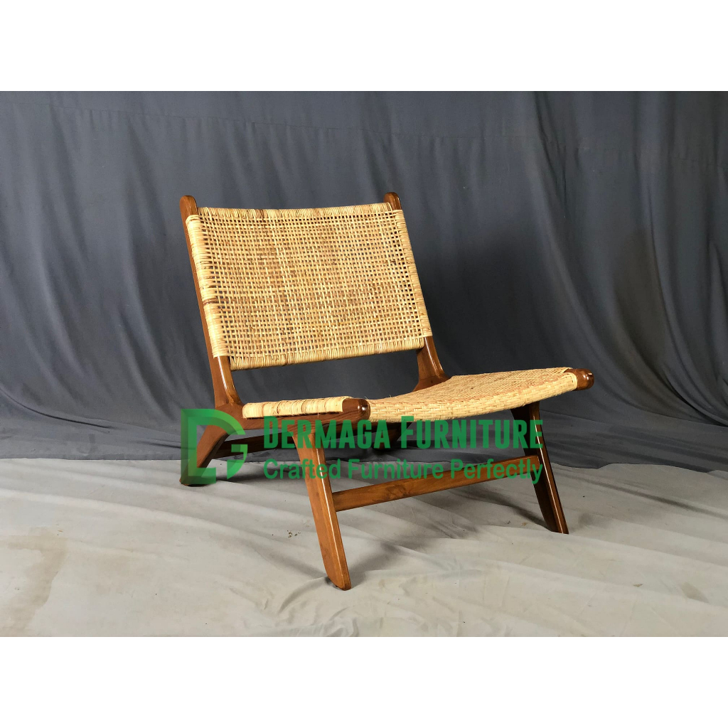 Jual KURSI SANTAI N FULL ROTAN KAYU JATI FINISHING BARANG MENTAH ...