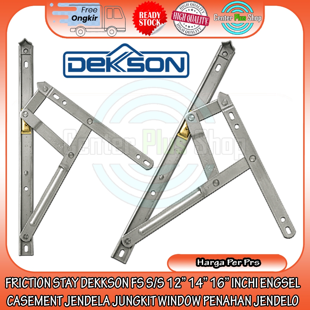Jual FRICTION STAY DEKKSON FS S/S 12” 14’’ 16’’ INCHI ENGSEL CASEMENT ...