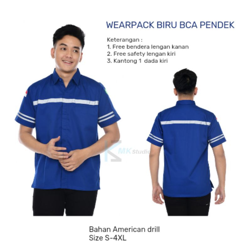 Jual Baju Teknisi Wearpack/Baju Seragam Kerja/Kemeja Lapangan Pria ...