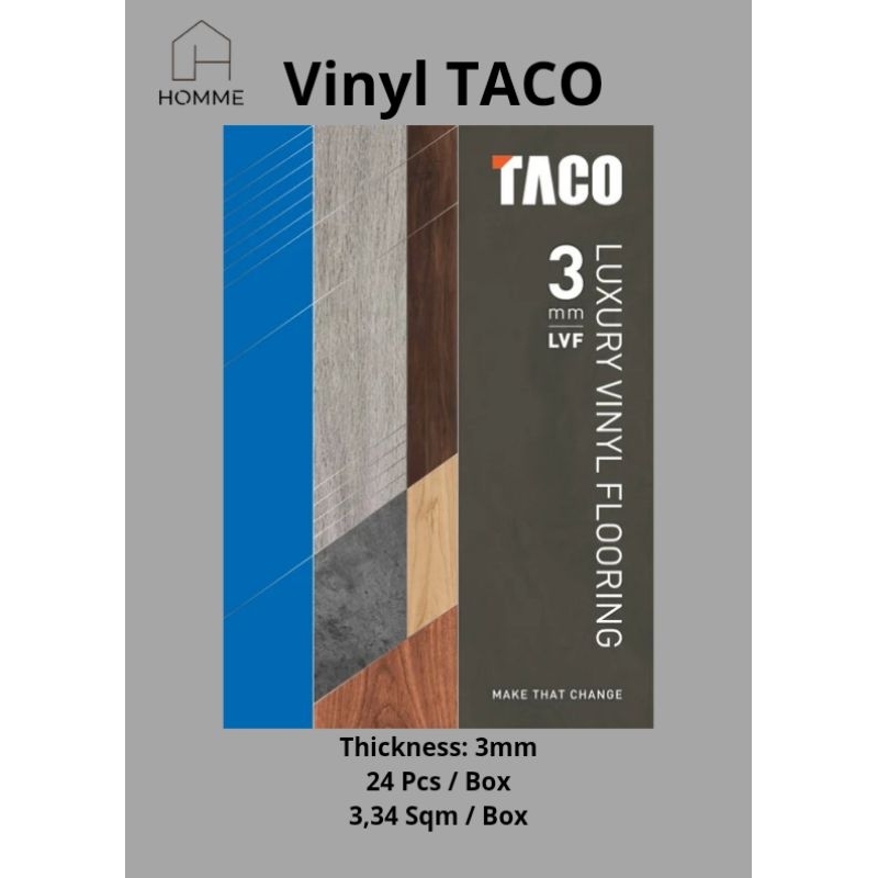 Jual TACO Luxury Vinyl Flooring 3mm-Lantai Kayu 3mm | Shopee Indonesia