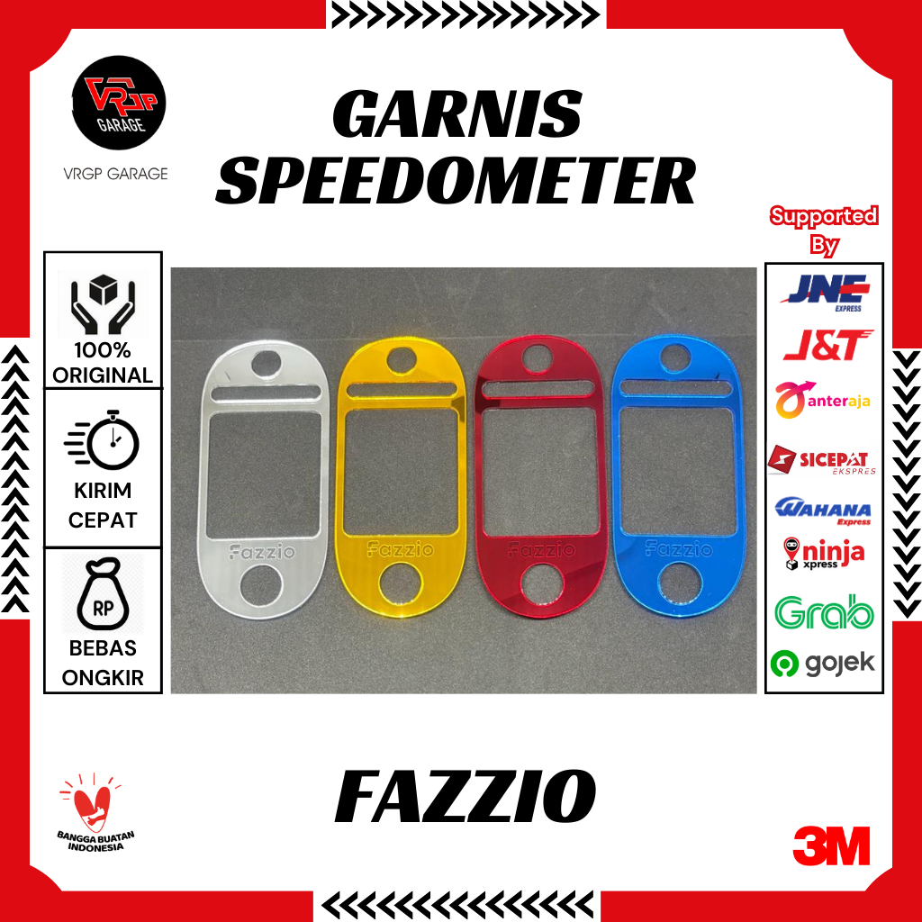 Jual Garnis Speedometer Fazzio/ Garnis Speedometer Yamaha Fazzio ...