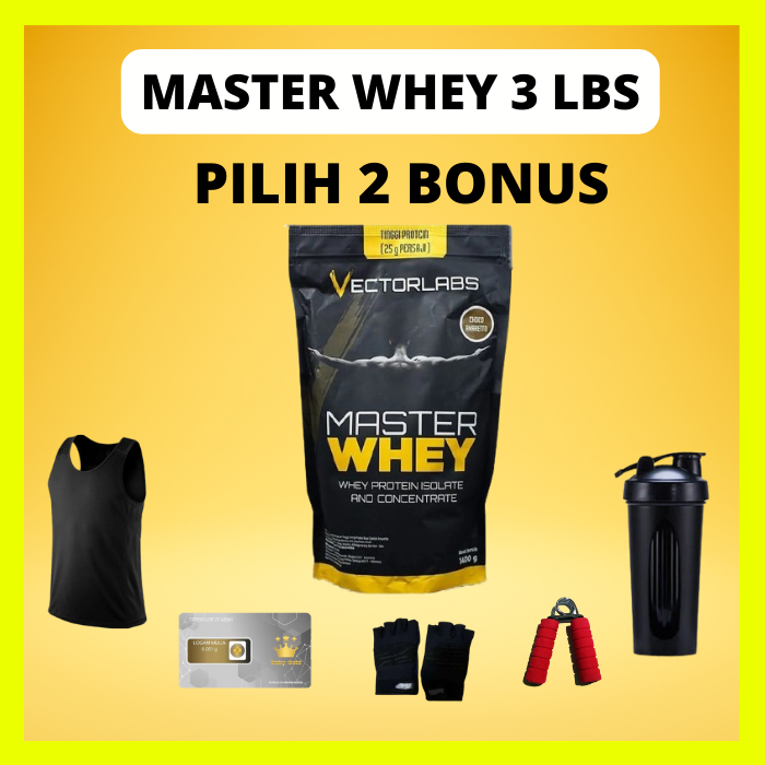 Jual Vectorlabs Master Whey 3 lbs Protein Susu 1400 gram MasterWhey ...