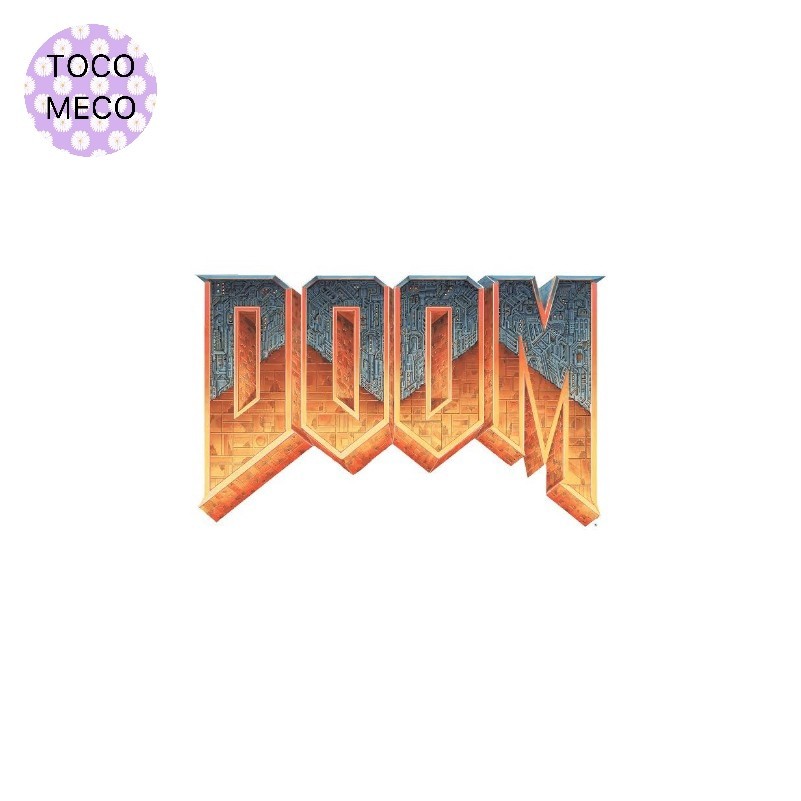 Jual sticker DOOM logo stiker film game retro arcade RPG FPS | Shopee ...