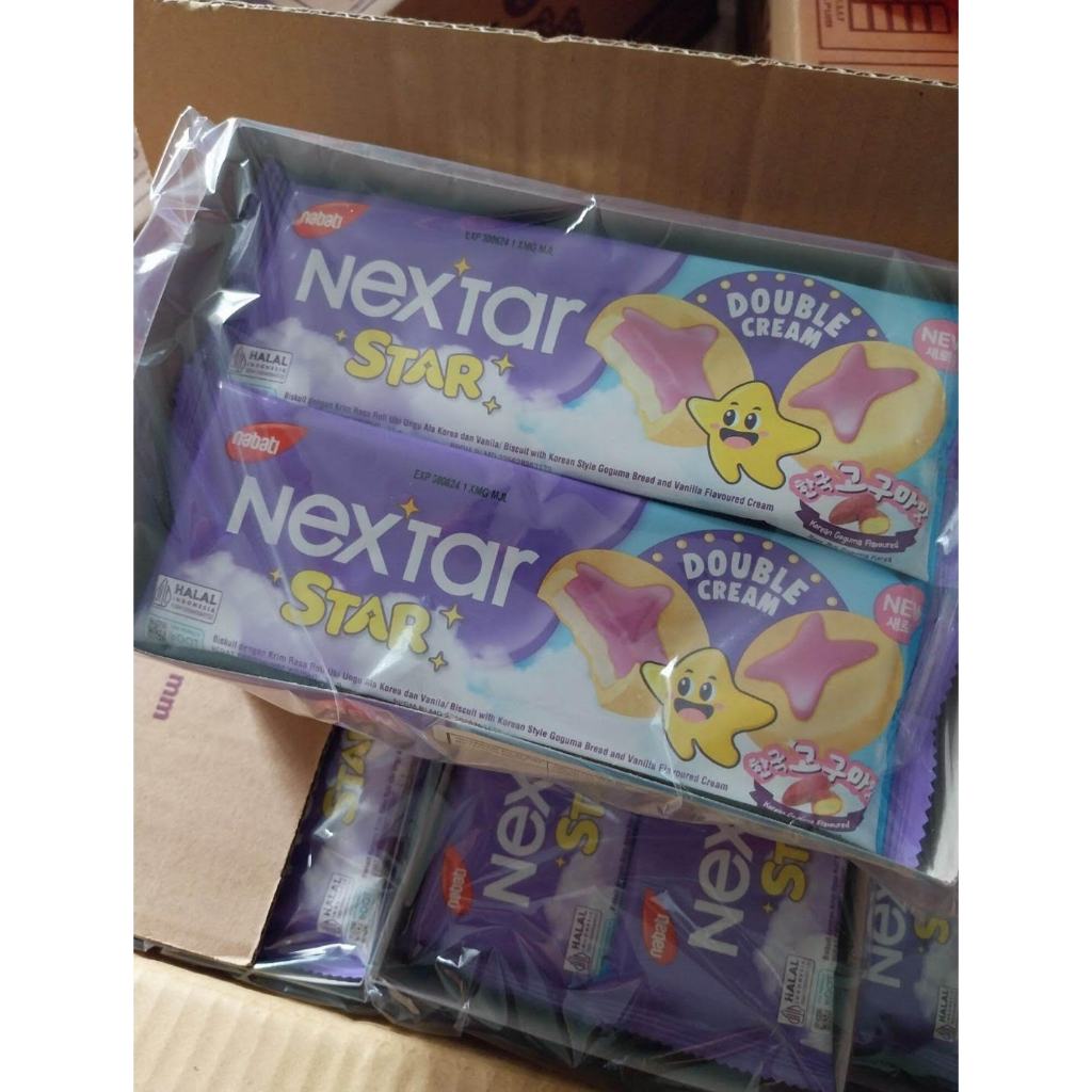 Jual Nextar Star Double Cream Korean Goguma 1 box / 10 pcs | Shopee ...