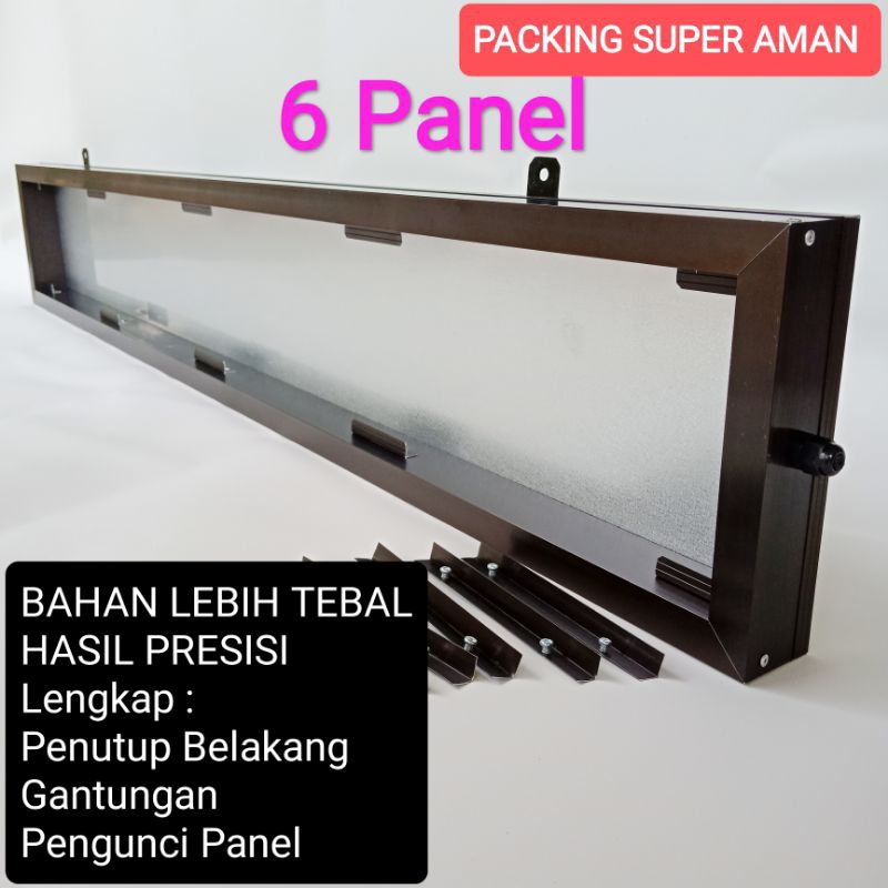 Jual Frame Bingkai Running Text 6 Panel 16×192cm (Outdoor/Indoor ...